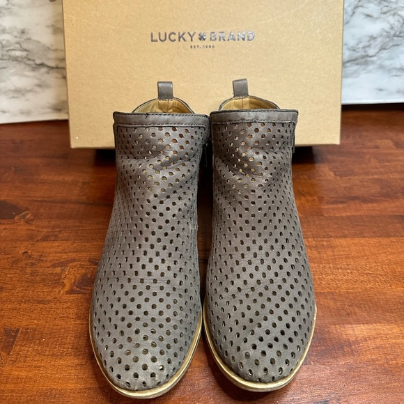 Lucky Brand | Shoes | Lucky Brand Leather Booties Size 8m Great ...